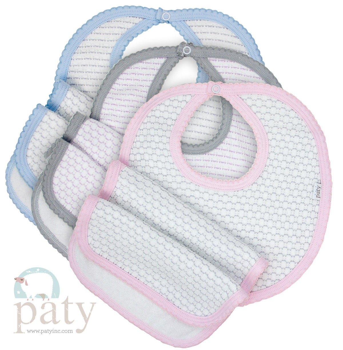 Pinstripe Bib and Burp #353J – PatyInc