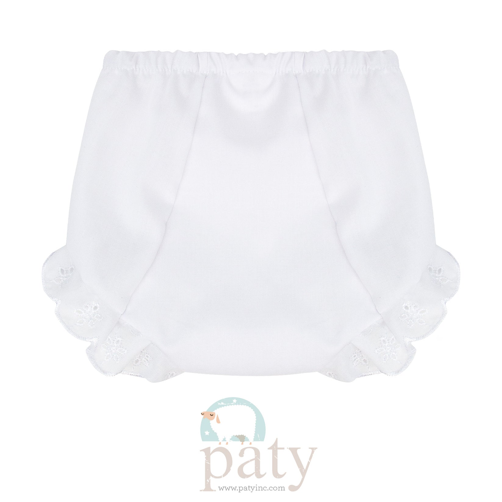 Double Seat Diaper Cover with Eyelet #637-W – PatyInc